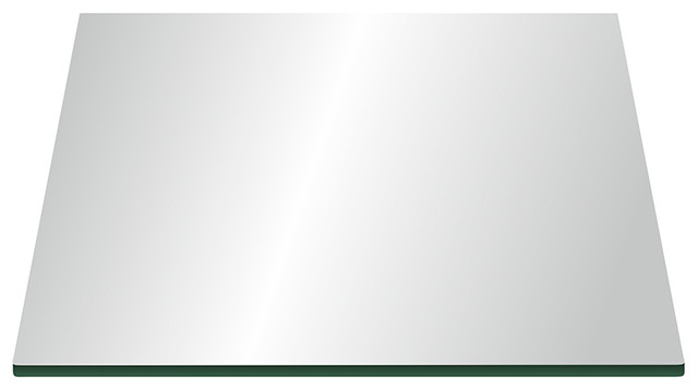 41" Square Glass Top 3/8" Thick With Flat Polish Edge And Touch Corners ...