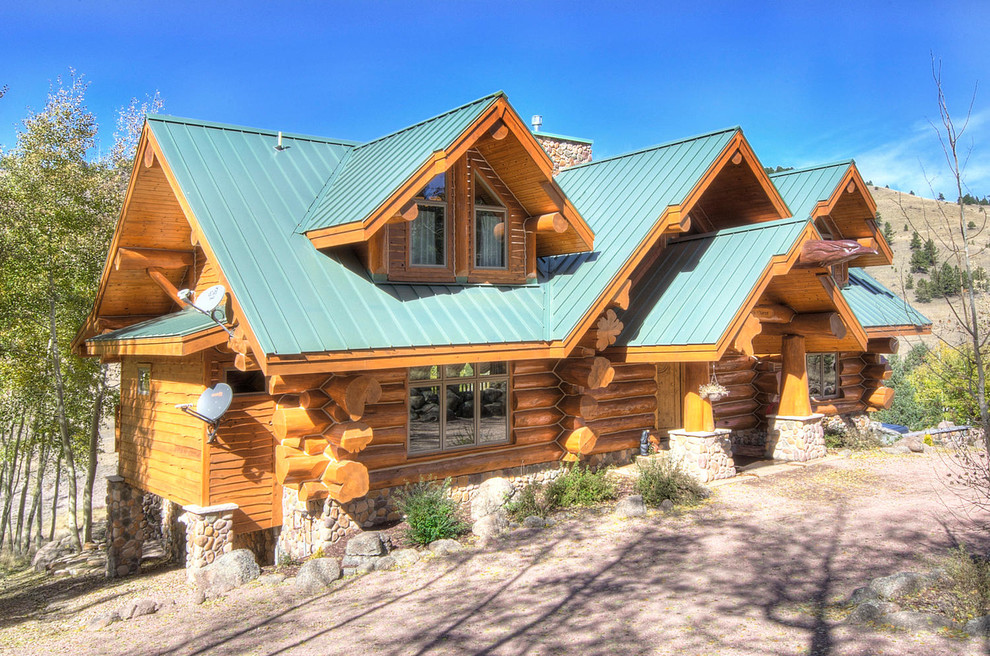Crows Nest Log Cabin - Rustic - Exterior - Denver - by Jeremiah Johnson ...