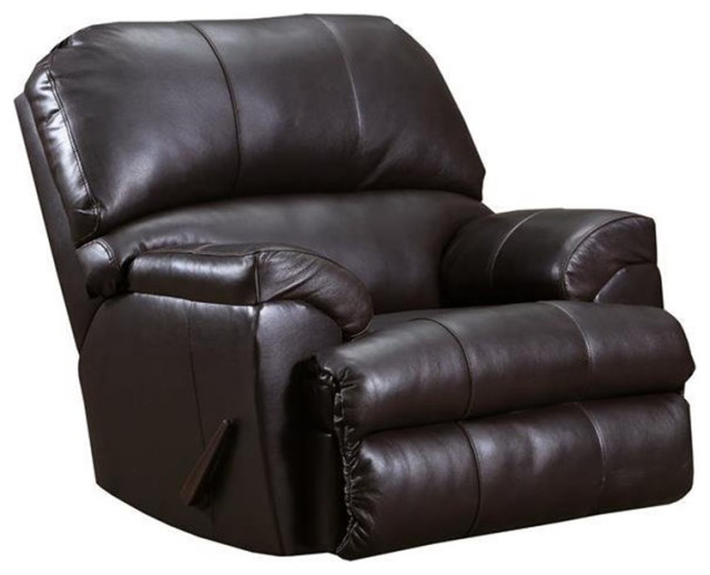 ACME Phygia Recliner, Espresso Top Grain Leather Match - Contemporary ...