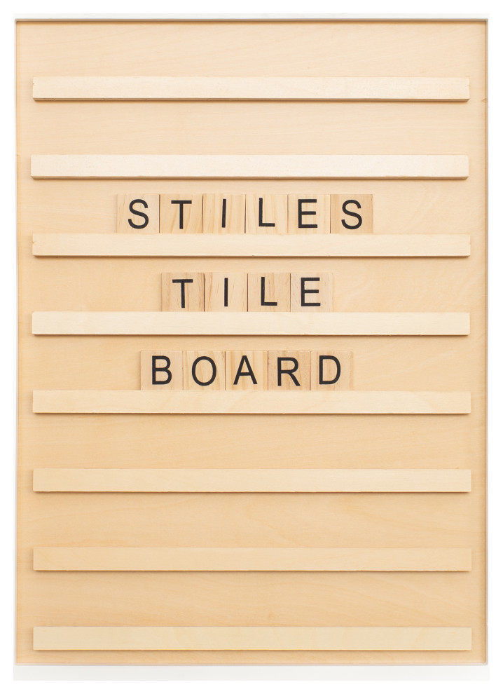 Stiles Wood Tile Board - Transitional - Bulletin Boards And Chalkboards ...