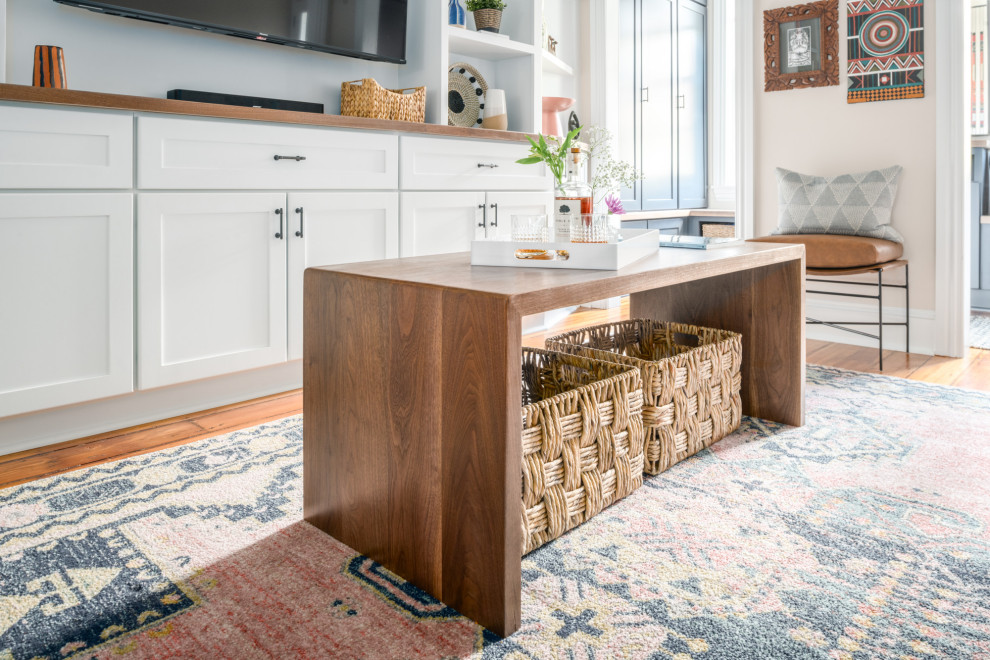 Transitional Philly Row Home Renovation - Transitional - Living Room ...