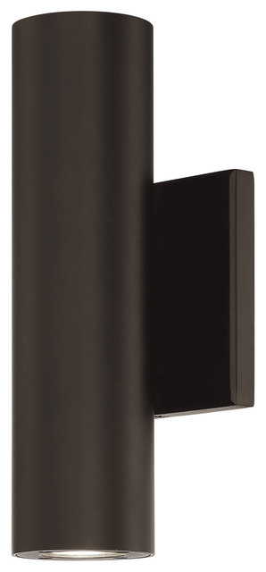 WAC Lighting Caliber Up or Down LED Outdoor Wall Light in Bronze ...