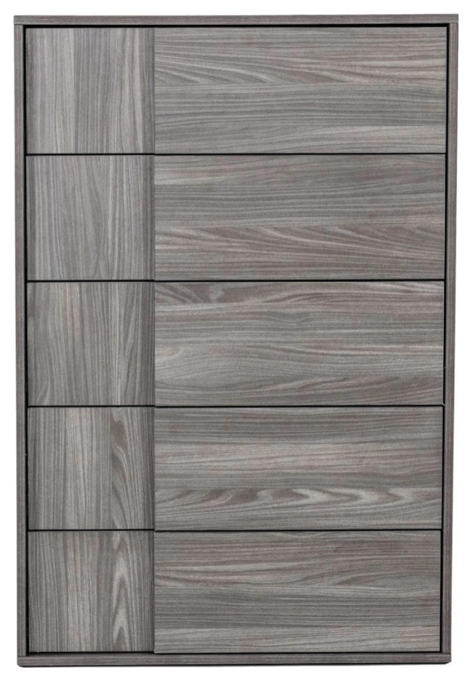 Marie Italian Modern Elm Gray Chest - Transitional - Dressers - by ...