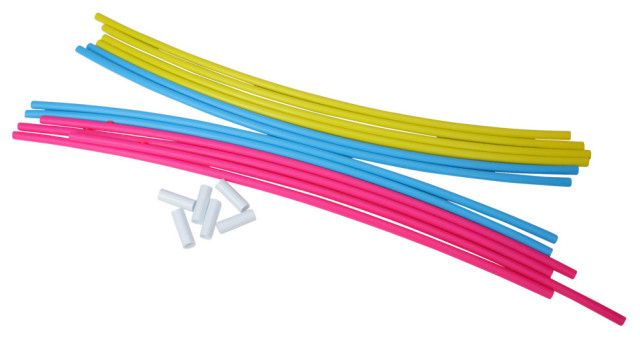 Set of 4 Pink Yellow and Blue Underwater Slalom Hoops for Swimming ...