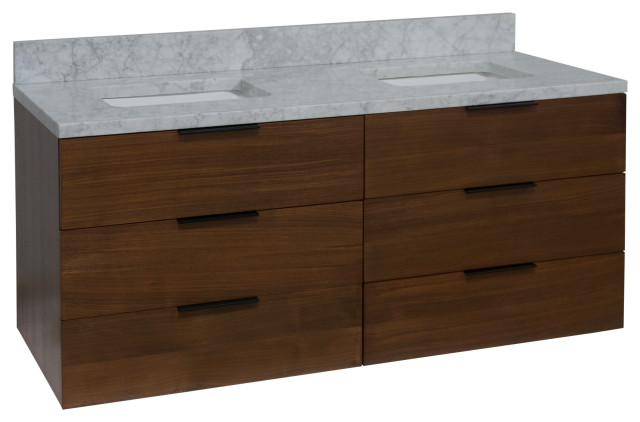 Oslo 60" Floating Wall Mounted Bathroom Vanity - Modern - Bathroom ...