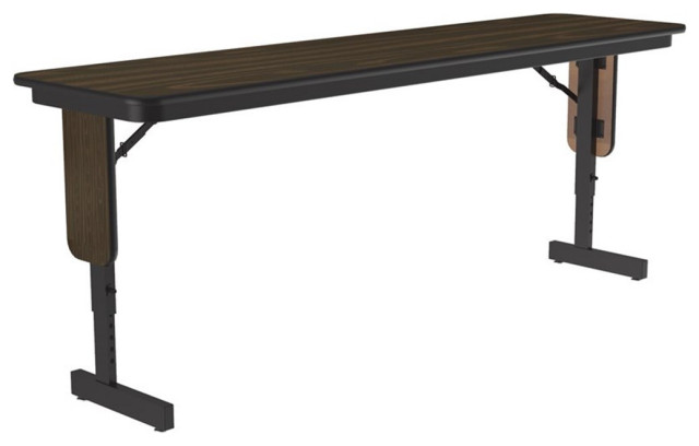 Pemberly Row Adjustable Height High Pressure Folding Seminar Table in ...