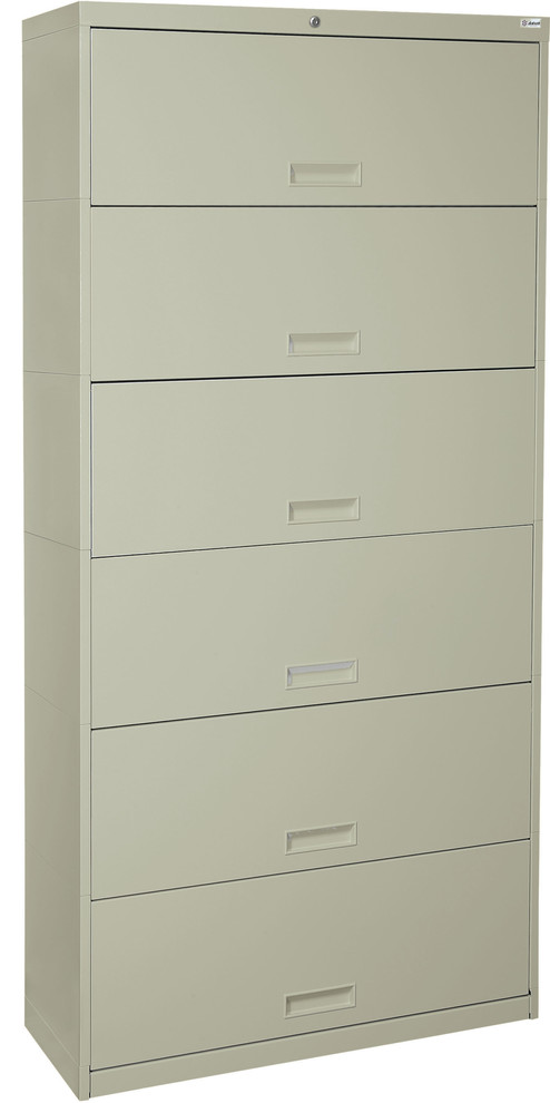 Stak-N-Lok 100 Series 6H Open Shelf, Receding Doors, 42", Letter Depth ...