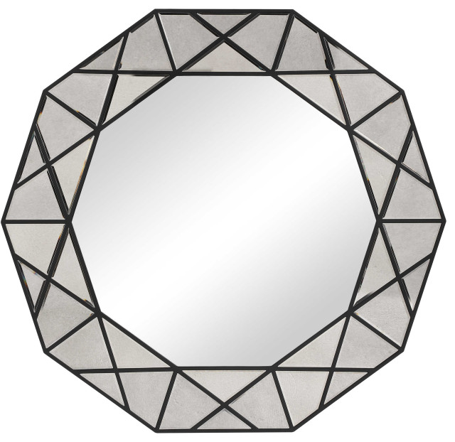 Uttermost 09672 Manarola Decagon Shaped Mirror - Contemporary - Wall ...