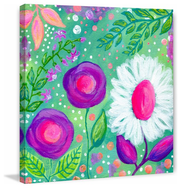 "Flowers for Lydia" Painting Print on Wrapped Canvas, 32"x32", 32"x32 ...
