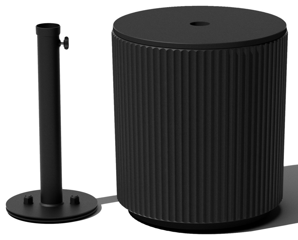 Veradek Demi Shade Side Table, 20 Inch - Transitional - Outdoor Side ...