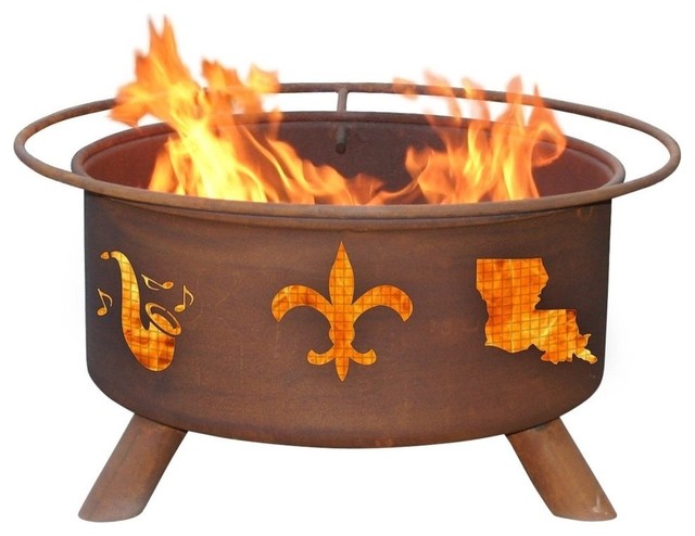 Mardi Gras Fire Pit - Contemporary - Fire Pits - by Patina Products | Houzz
