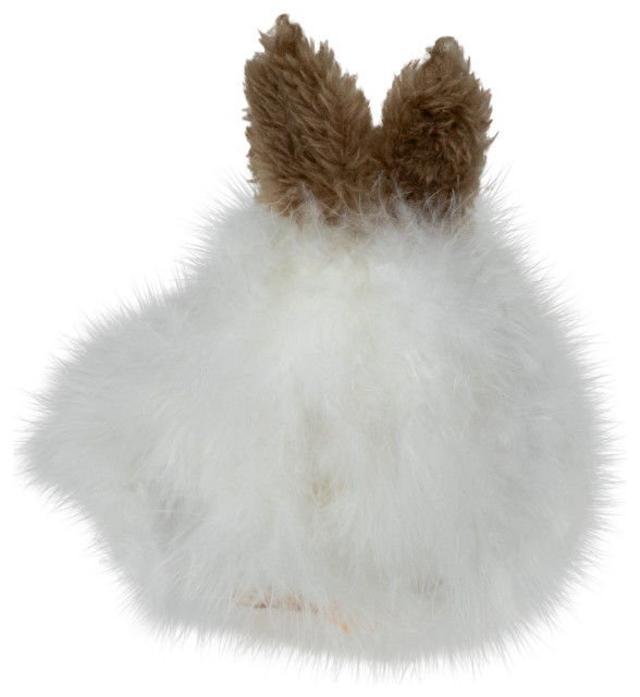 Duck With Bunny Ears Easter Figurine 5.5" White - Modern - Holiday ...