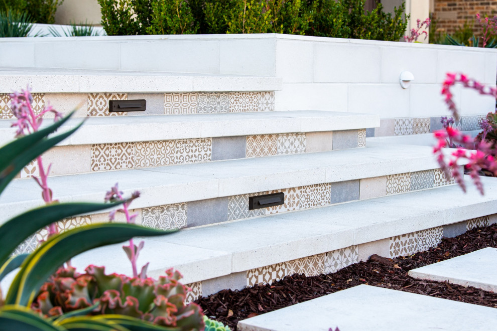 Contemporary Spanish Entry Steps - Contemporary - Landscape - Orange ...