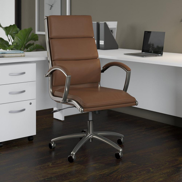 Modelo High Back Leather Executive Office Chair - Contemporary - Office ...