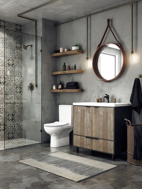 London Vanity, Inset 2-Door 1-Drawer, With Top, 30" - Contemporary ...