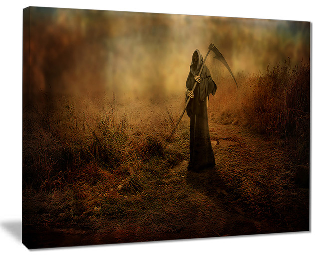 "Unexpected Demise" Abstract Digital Art Canvas Print, 20"x12 ...