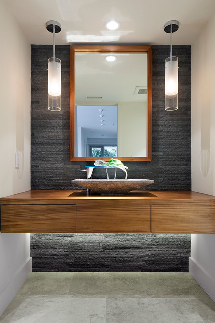 Modern Makeover - Contemporary - Powder Room - hawaii - by Peter ...