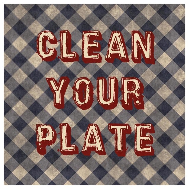 "Clean Your Plate" Digital Paper Print by BG.Studio, 20"x20", 26"x26 ...