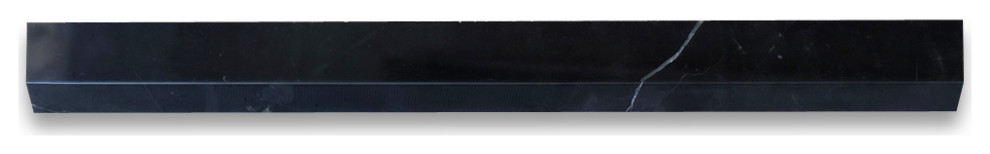 Nero Marquina Black Marble Beveled Pencil Edging Trim Molding Polished ...