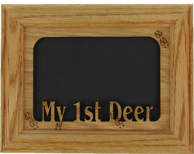 My First Deer Oak Picture Frame and Oak Matte, 5"x7", 5"x7 ...