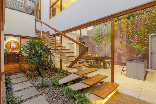 The Wedge House - Contemporary - Staircase - Other - by S Squared ...