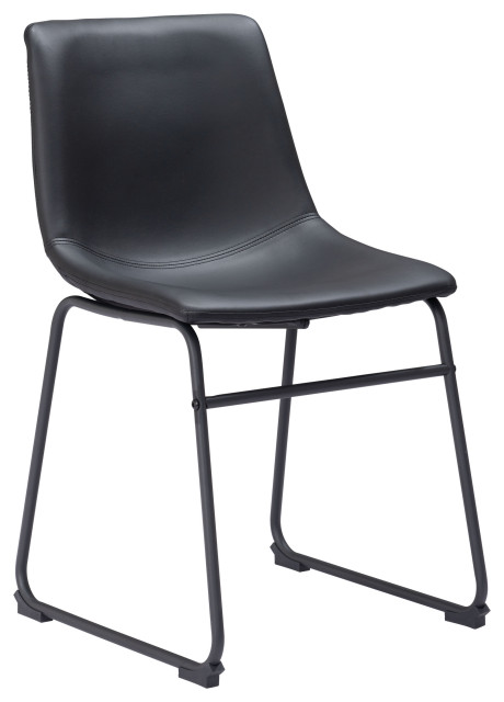Smart Dining Chair, Set of 2 Black - Industrial - Dining Chairs - by ...