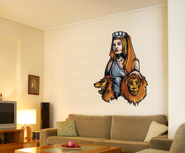 Greek Titan Vinyl Wall Decal GreekTitanUScolor006, 18 in ...