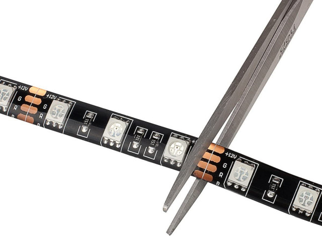 8' RGB Color Change LED Strip Light, Controller and UL Power Supply ...