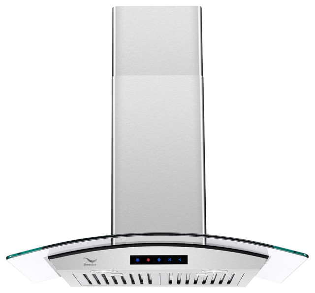 30'' Streamline S-120-WSBFL-30 Ducted Wall Mount Kitchen Range Hood ...