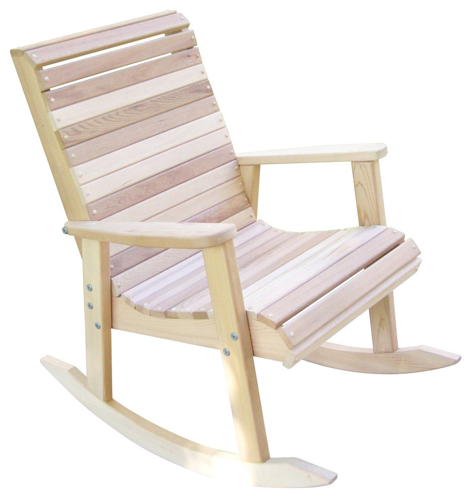 T&L Rocker, Cedar Tone - Transitional - Outdoor Rocking Chairs - by ...