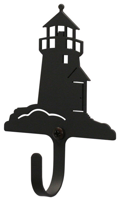 Lighthouse Wall Hook, Small, Small - Beach Style - Wall Hooks - by Ami ...