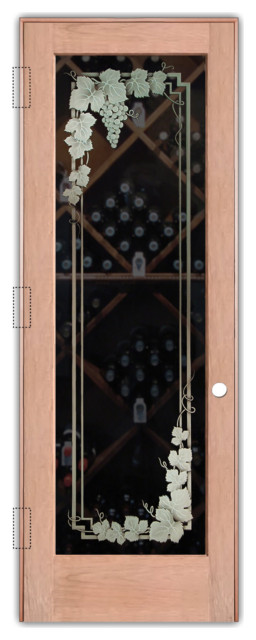 Wine Door - Vineyard Grapes Garland - Primed - 28" x 80" - Book/Slab ...