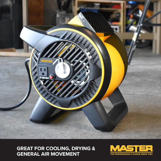 Master High Velocity Pivoting Head Blower Fan, Utility Air Mover, 3 ...