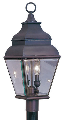 Exeter Outdoor Post Head, Bronze - Traditional - Post Lights - by ...