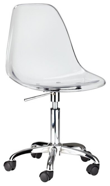 Clear Task Office Chair - Contemporary - Office Chairs - by AFB Decor ...