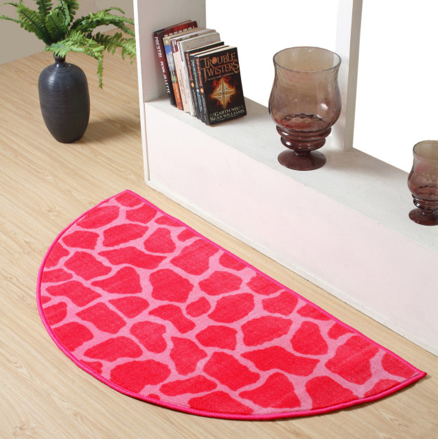 Giraffe Girly Giraffe Area Rug for Dining Room, Made In USA, 18" x 36 ...