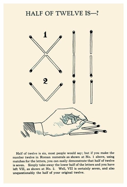 "Half of Twelve is -?" Digital Paper Print by Retromagic, 17"x24", 22 ...