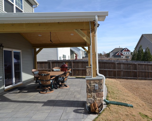 Gorgeous Stacked Stone Rustic Porch Columns - Rustic - Raleigh - by ...