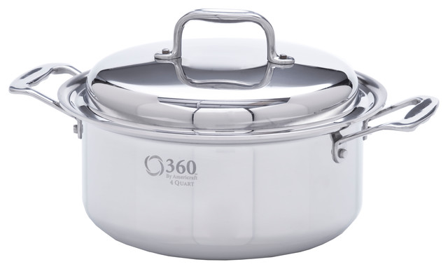 360 Cookware 4 Quart Stock Pot - Contemporary - Stockpots - by 360 ...