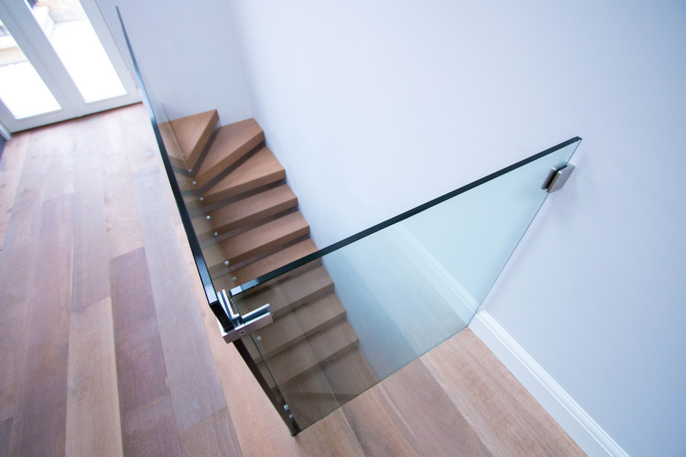Custom-built floating staircase - Contemporary - Staircase - London ...