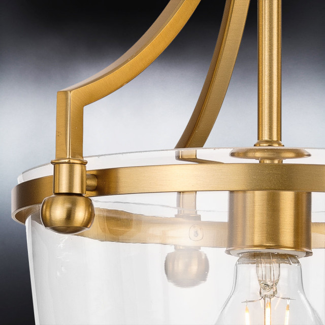 Luxury Tranditional Pendant, Brushed Bronze - Transitional - Pendant ...