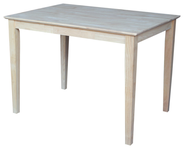 International Concepts K-3636-30S Solid Wood Top Table, Shaker Legs ...