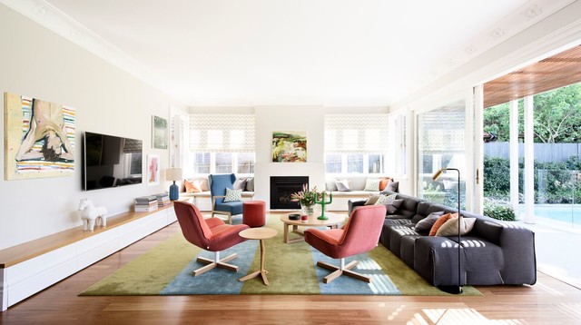 Houzz Tour: Contemporary Colour for a Federation Home | Houzz NZ