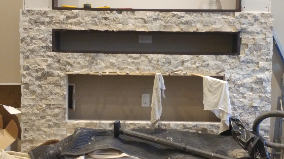 how to fix cut edges of stacked stone