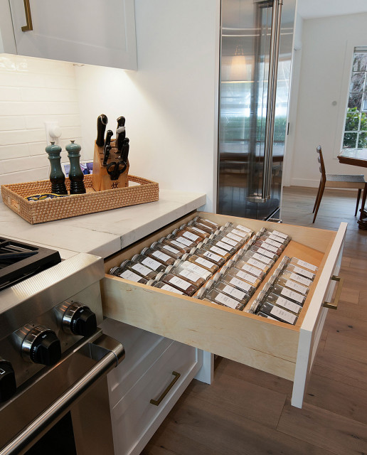 Custom Pull-Out Spice Drawer - Modern - Kitchen - San Francisco - by ...