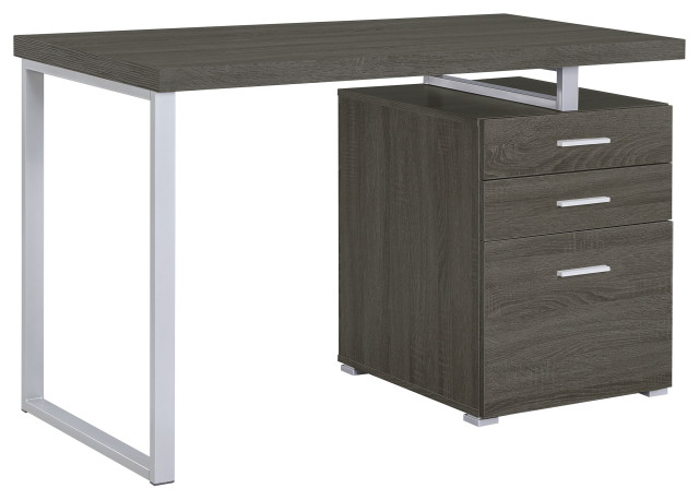Brennan 3-drawer Office Desk Weathered Grey - Contemporary - Desks And ...