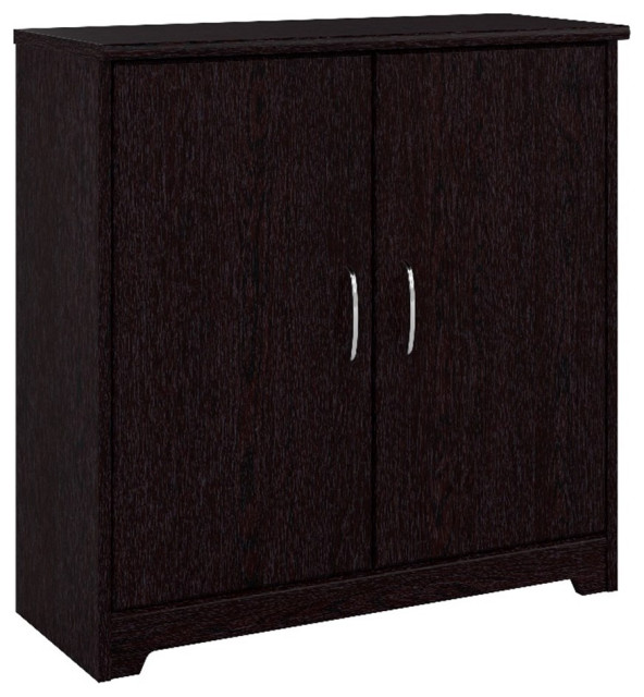 Cabot Small Storage Cabinet with Doors in Espresso Oak - Engineered ...