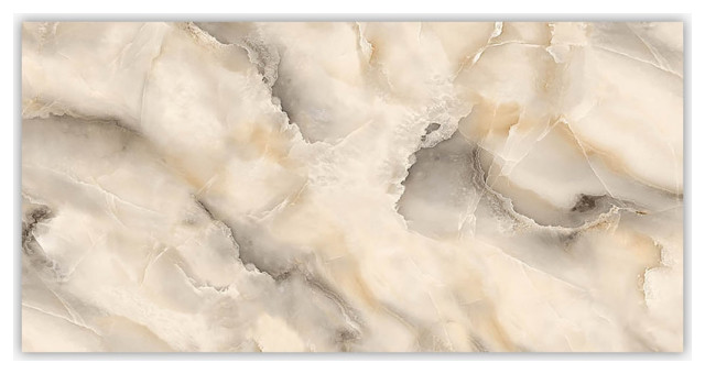 Onyx Smoke Black Polished 12x24 Porcelain Tile, 12x24 - Contemporary ...