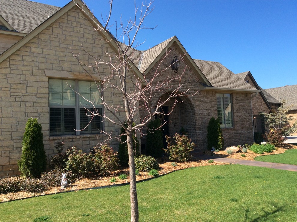 Painting....lintel and front door.