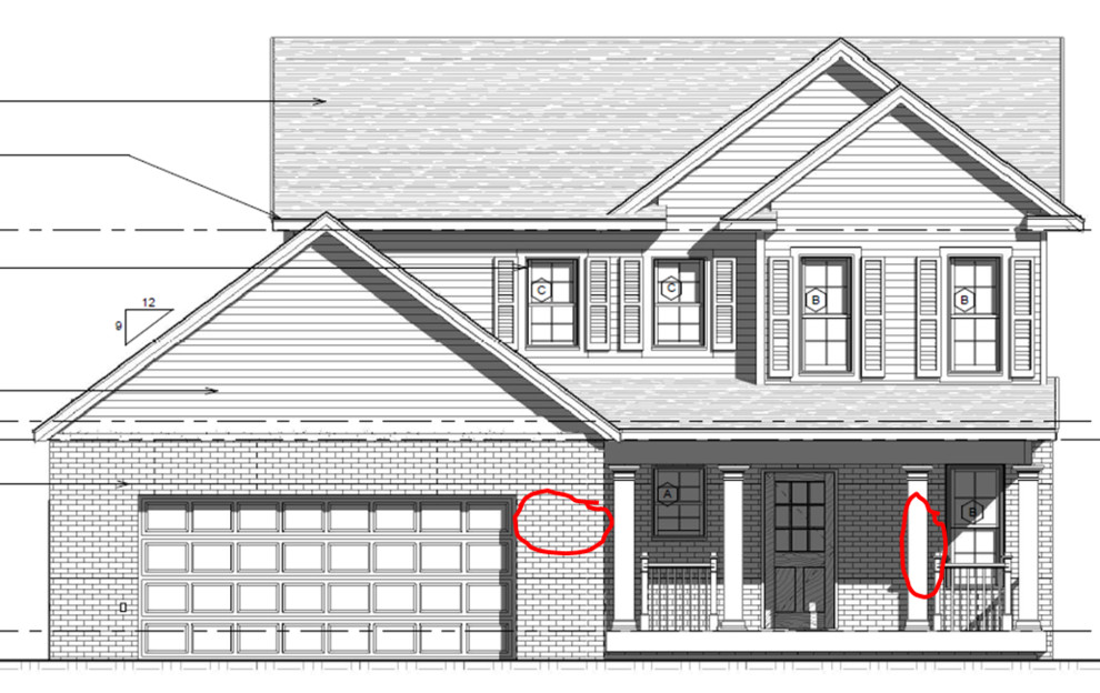 Where would you put the address plaque on this house?